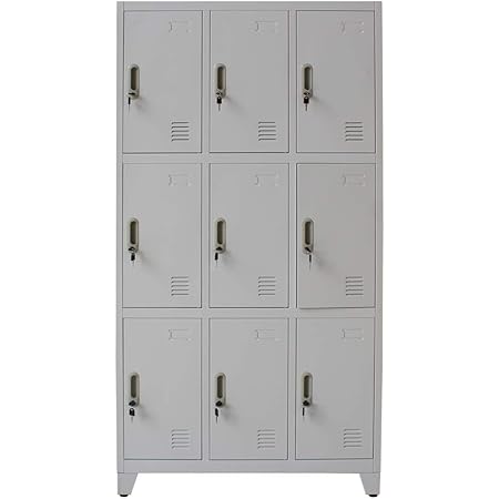 Metal Locker Storage Filing Office Cabinet Compartments Furniture ...