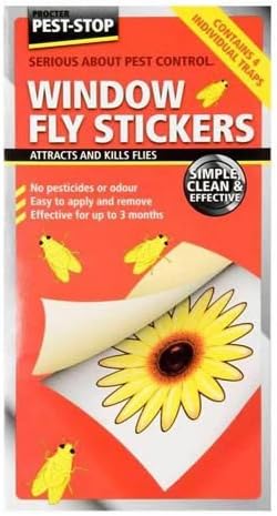 Pest-Stop PSWFS Window Fly Stickers - 4 Pack : Amazon.co.uk: Garden