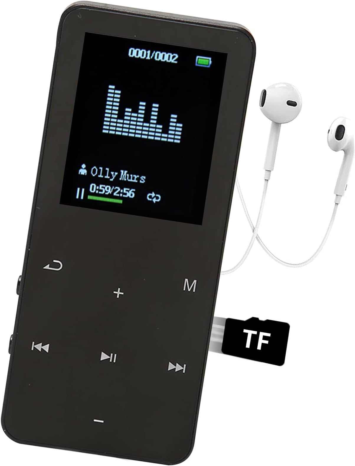 BNFU Reproductor MP3 con Bluetooth 5.0, 8 GB MP3 Reproductor con Sonido ...