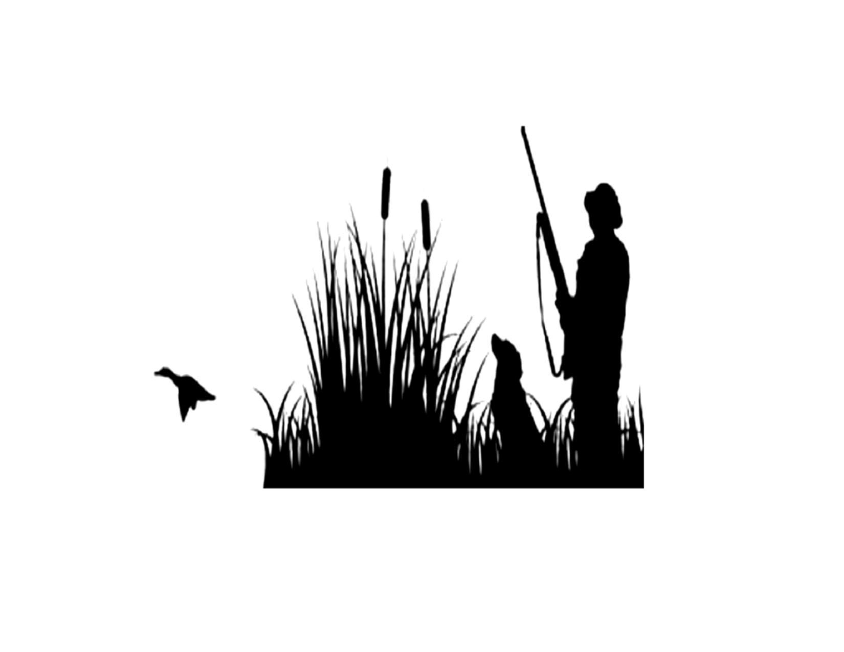 Duck Hunter Silhouette