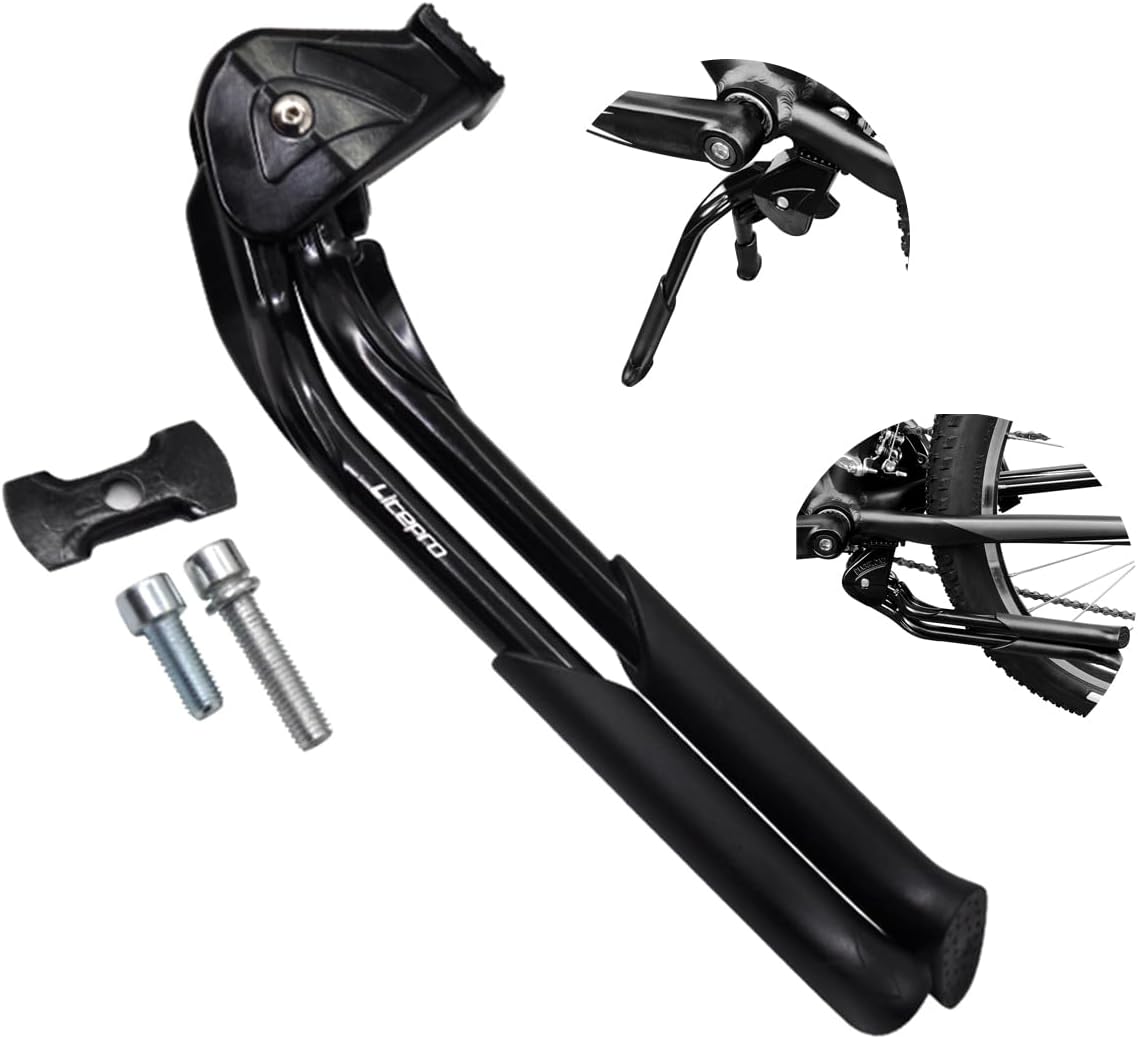 Amazon.com : Adjustable Bicycle Bike Dual Kickstand with Concealed ...