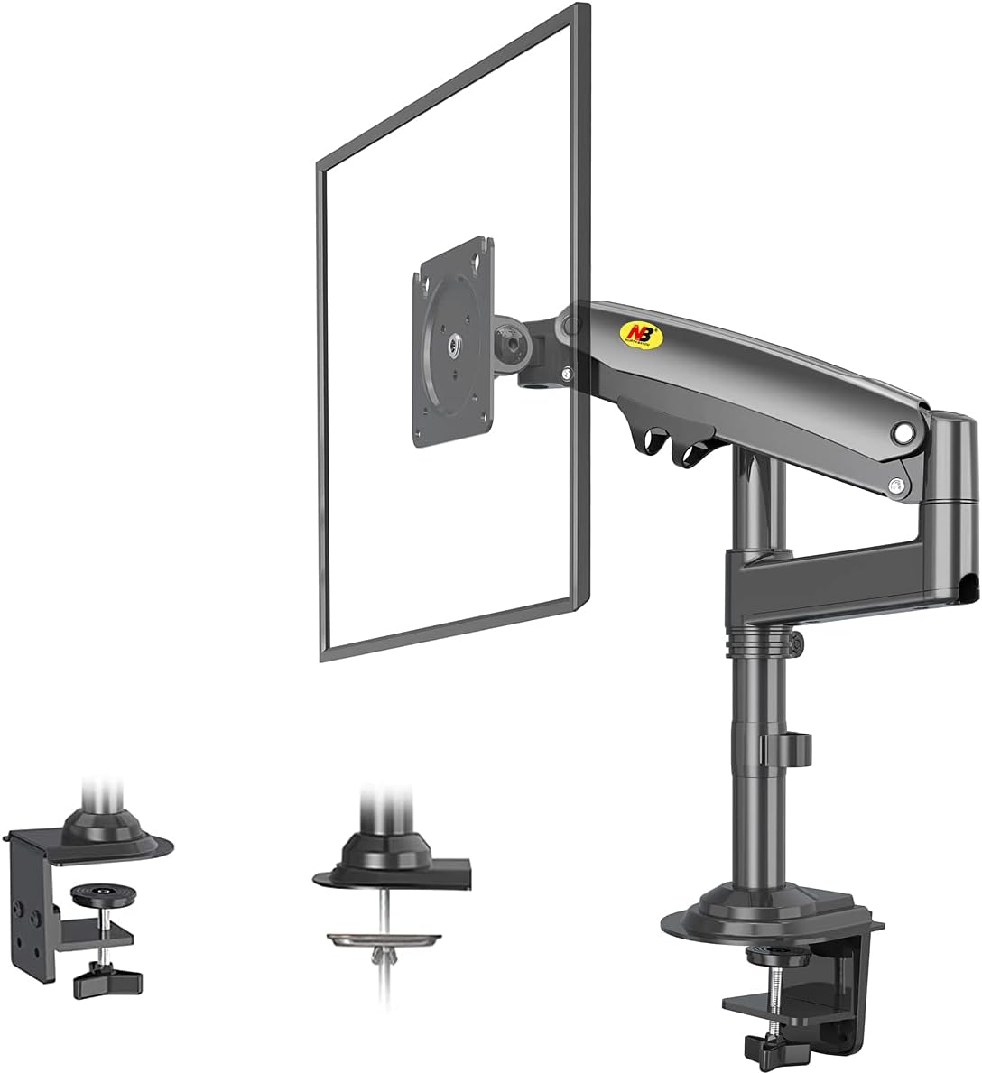 NB North Bayou Monitor Desk Mount Stand Full Motion Swivel Monitor Arm ...