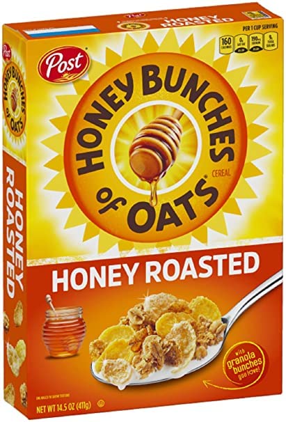 Post Honey Bunches Of Oat Crunchy Honey Roasted Sweetened Cereal With ...