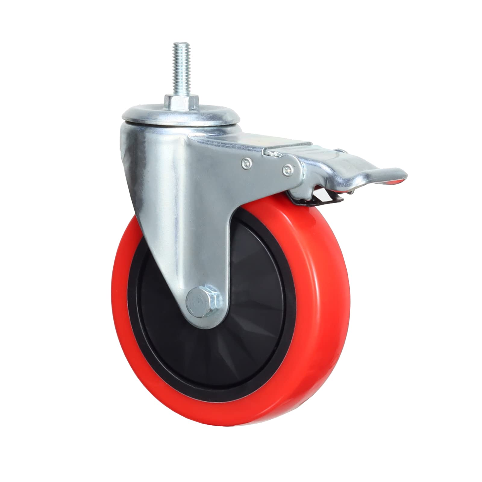 Snapklik.com : Heavy Duty Stem Caster Wheels M10-1.5X25mm Dual Locking ...