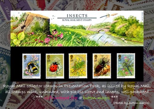 INSECTS PRESENTATION PACK NO. 160 1985 * Royal Mail Mint British ...