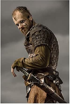 Vikings Gustaf Skarsgård as Floki with Hand on Sword and Big Smile 8 x ...