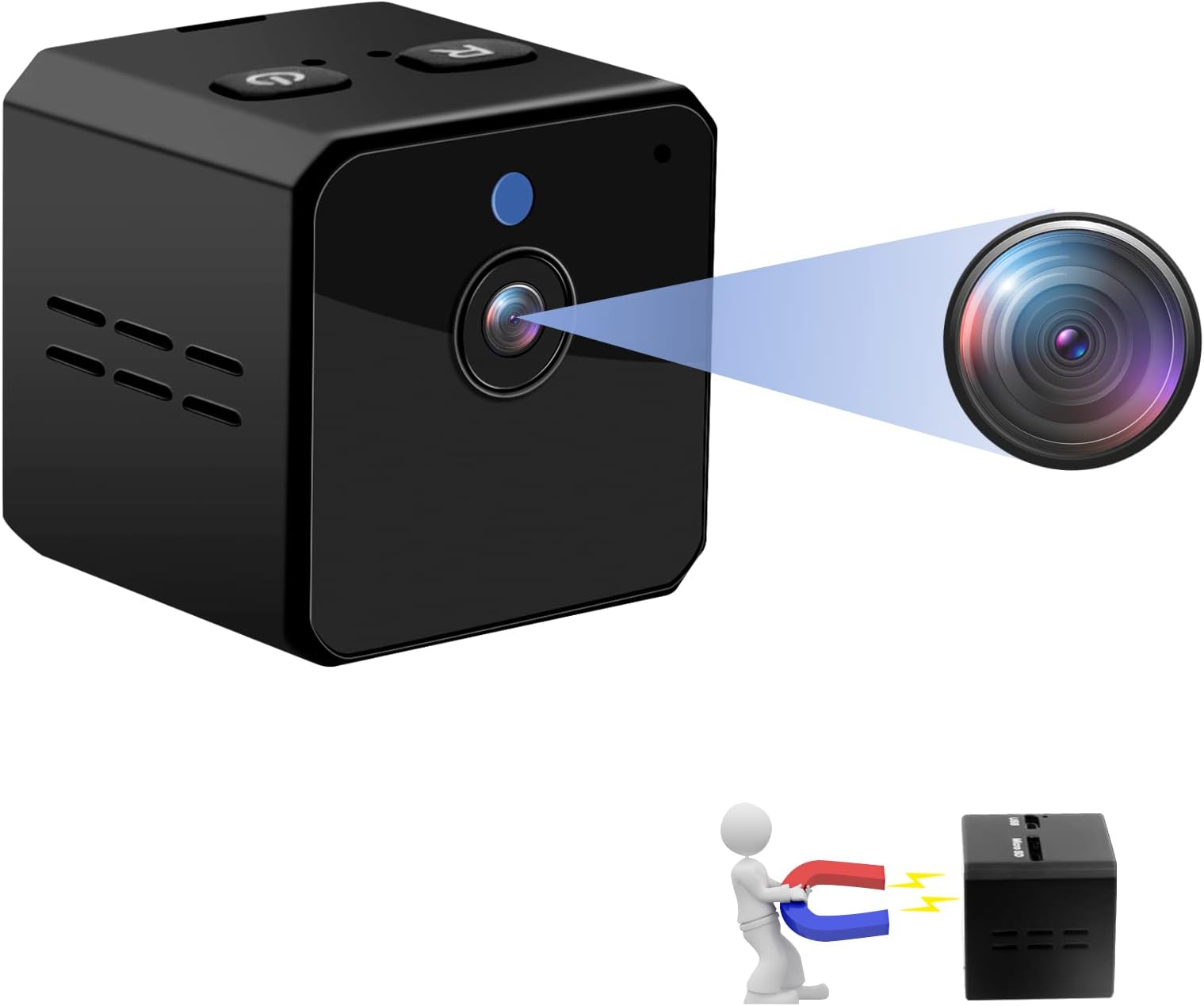 UYIKOO Mini Camera Espion, Caméra Cachée Enregistreur 1080P HD, Micro ...