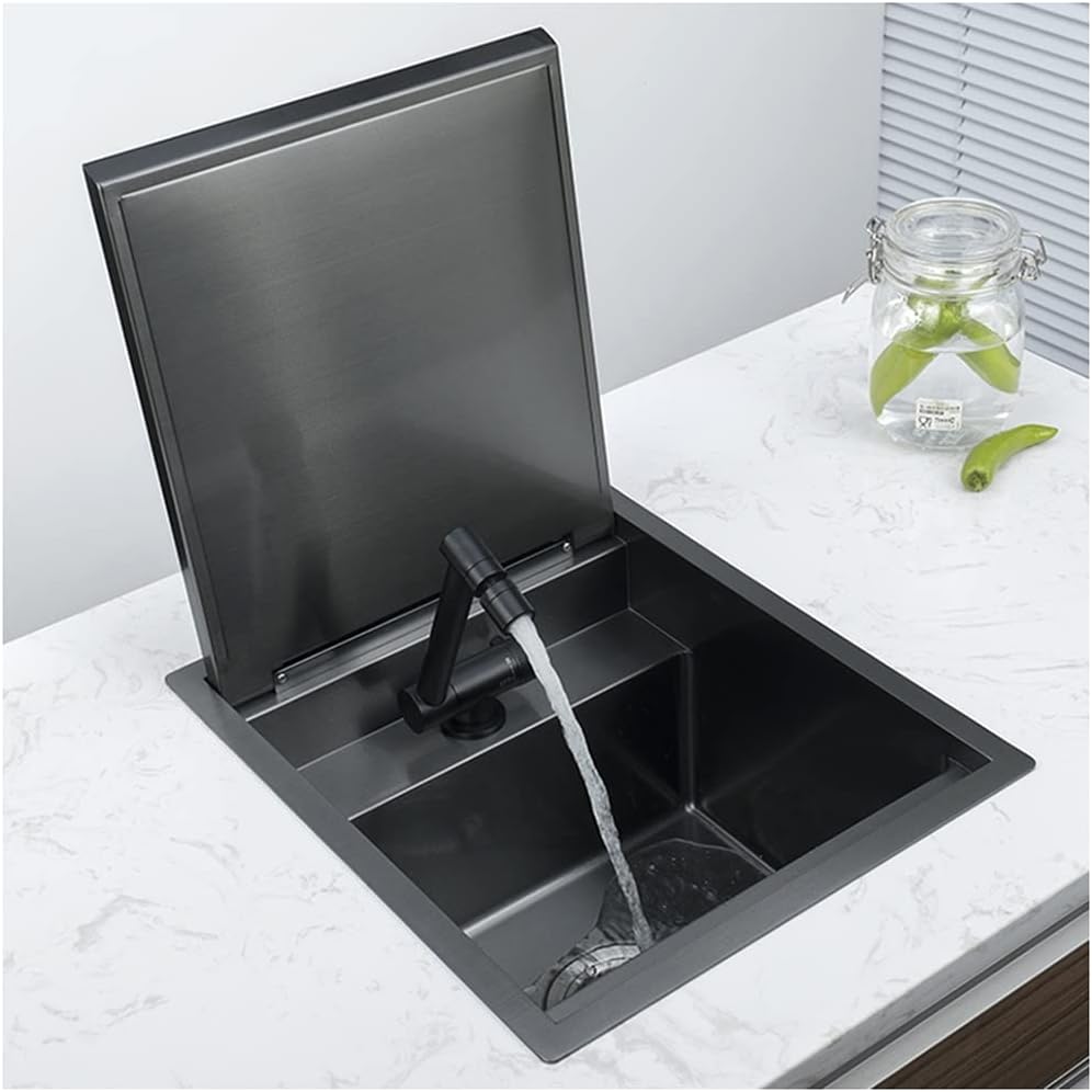 Amazon.com: SUS 304 Stainless Steel Kitchen Sink Hidden Bar Sink Rv ...