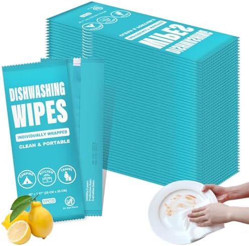 Amazon.com: Dish Cleaning Wipes Individually Wrapped, Portable Kitchen ...