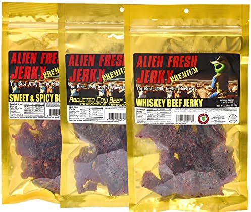 Amazon.com: Alien Fresh Jerky | Top Trio | Sweet And Spicy - Abducted ...