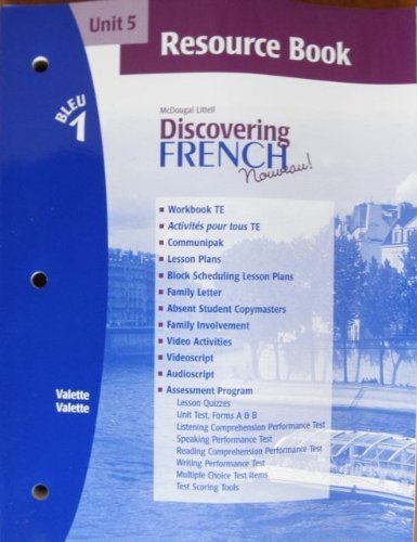 Amazon.com: Discovering French Nouveau (Unit 5 Resource Book, Bleu 1 ...