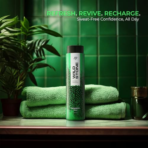 Wild Stone Hydra Energy Talcum Powder for Men, 400gm, Refreshing ...