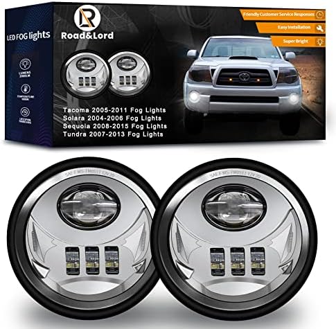 Amazon.com: RoadandLord LED Fog Lights for Tacoma 2005-2011/ Tundra ...