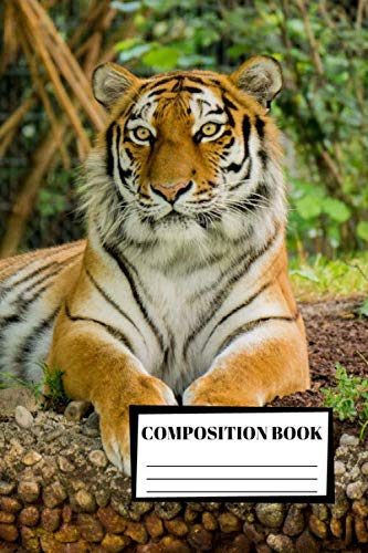Composition Book: Tiger: Writing Notebook | 100 Collage Ruled Pages ...