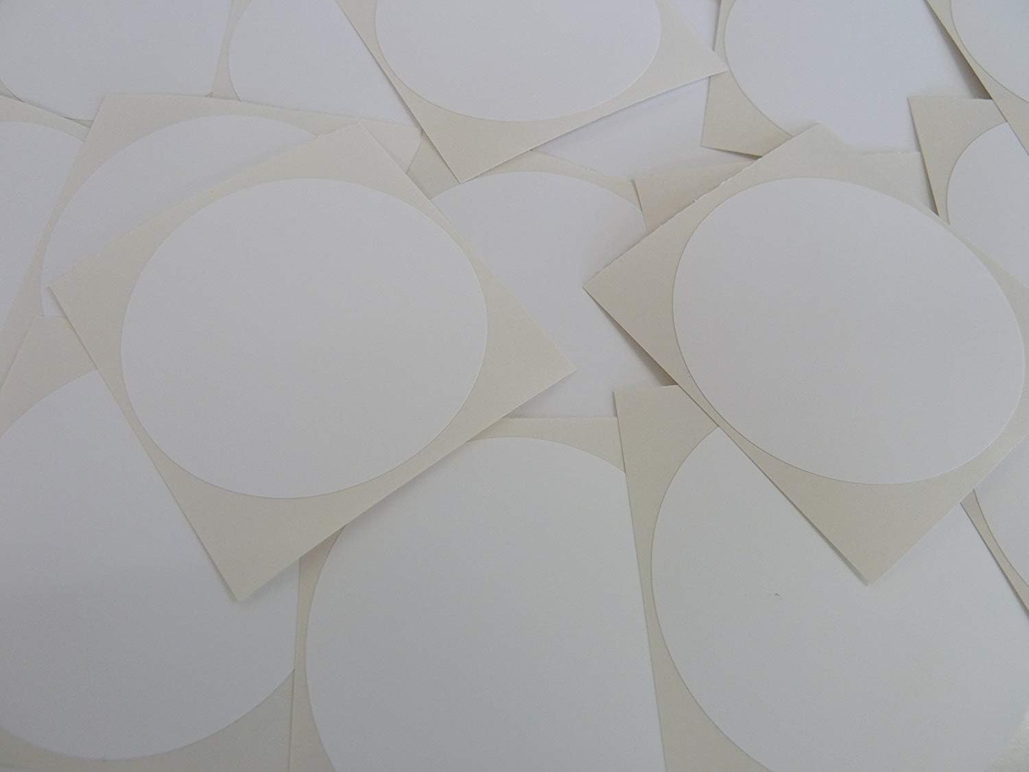 Pack of 30, 55mm Round Circular, White Paper Circle Labels, Removable ...