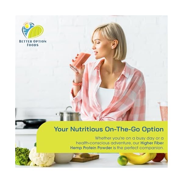 Better Option Foods Hemp Protein Powder - Plant Based Protein Powder ...