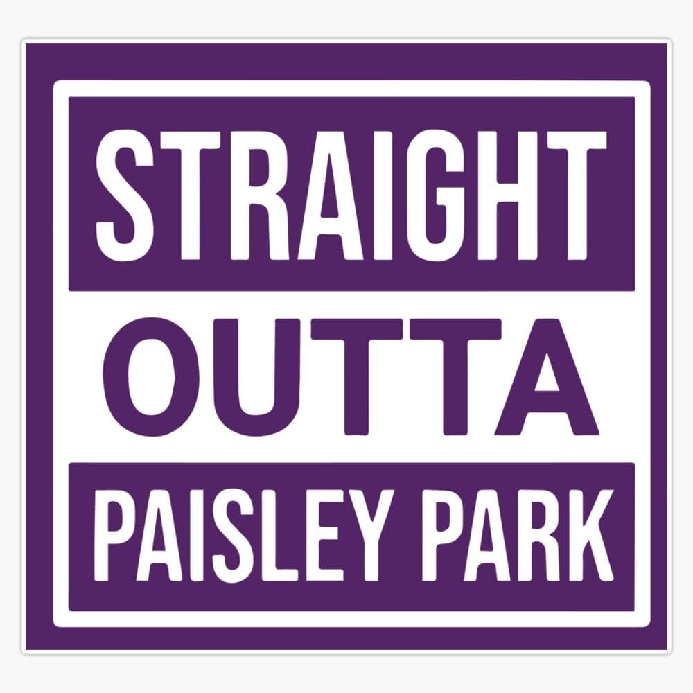 Amazon.com: Straight Outta Prince Window Bumper Sticker Decal 5 ...