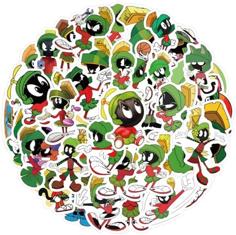 Amazon.com: 55 Pcs Martian Stickers Pack, Cute Marvin Stickers, Vinyl ...