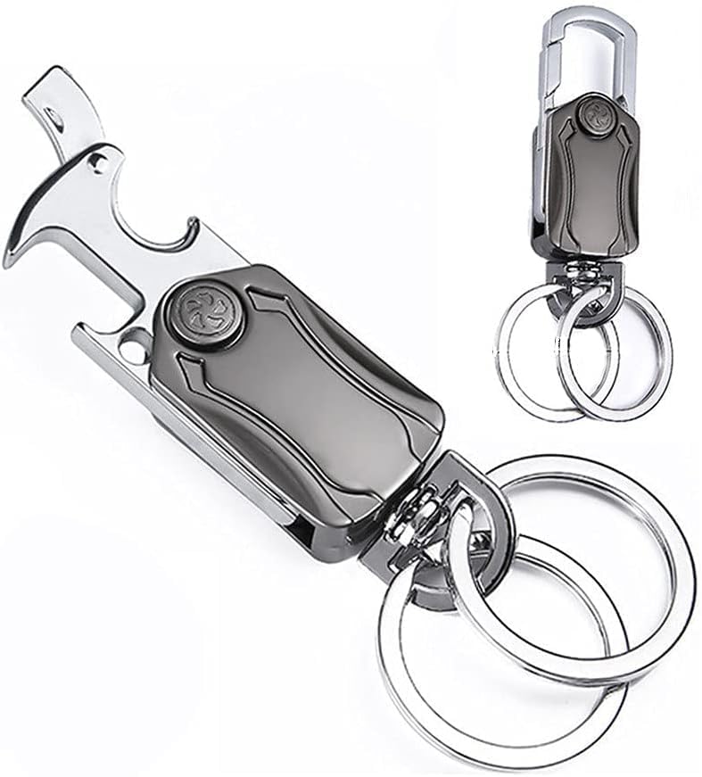 Vivesha Multifunction Keychain 5 IN 1 Heavy Duty Dual Ring Metal ...