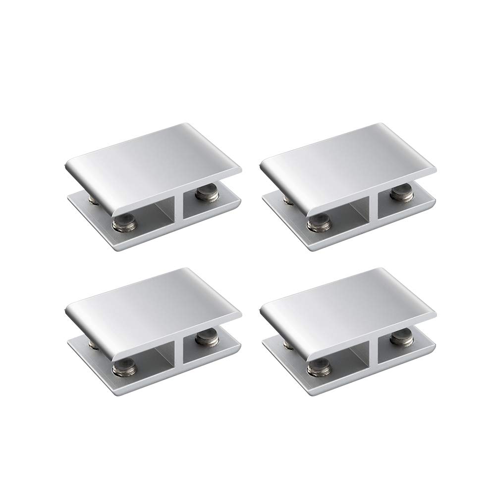 INCREWAY Glass Clamp, 4 Pack Adjustable Double Side Aluminum Alloy ...