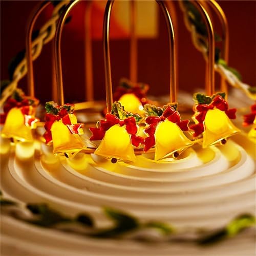 LED Christmas Lights, 5m 50 LED Christmas Bells Christmas Lights ...
