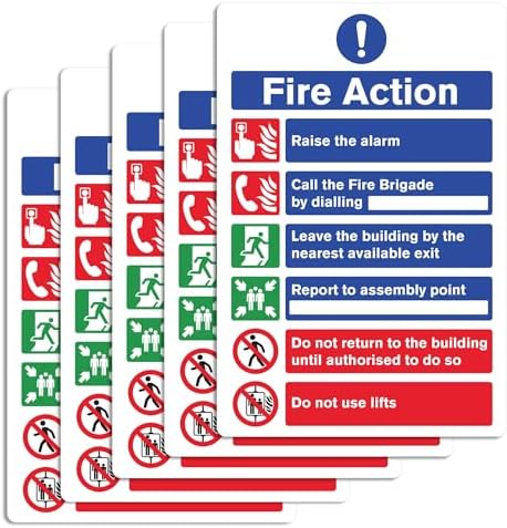 Fire Action Notice Sign - Rigid Plastic - Fire Resistance Material ...
