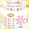 Amazon.com: Set of 5 Daisy Groovy Banner Boho Daisy Paper Garlands ...