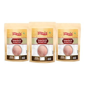 Okhli Musal Brand Organic Pinkish Grey Black Salt Powder (Kala Namak ...