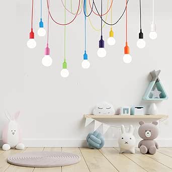 Veesee 10 Heads Color Chandelier Spider Lamp, Pendant Lights, Kid's ...