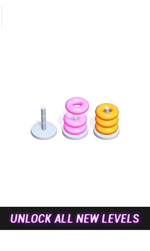 Hoop Stack Sort Color Puzzle: Donut Color Sort Color Sorting Puzzle ...