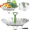 Amazon.com: Consevisen Vegetable Steamer Basket for Cooking Food ...