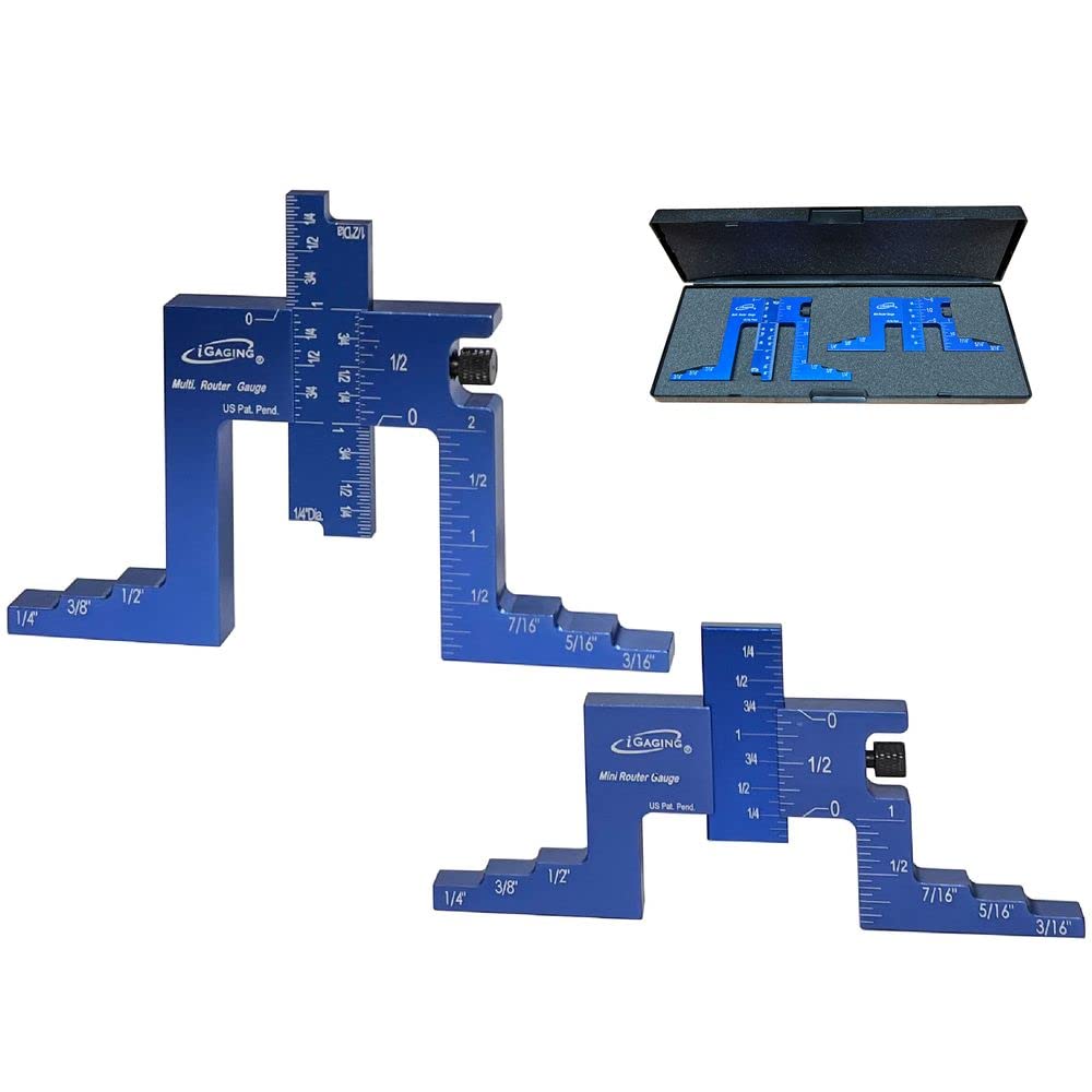 Snapklik.com : Router Table Depth Gauge Adjustable Set Of 2