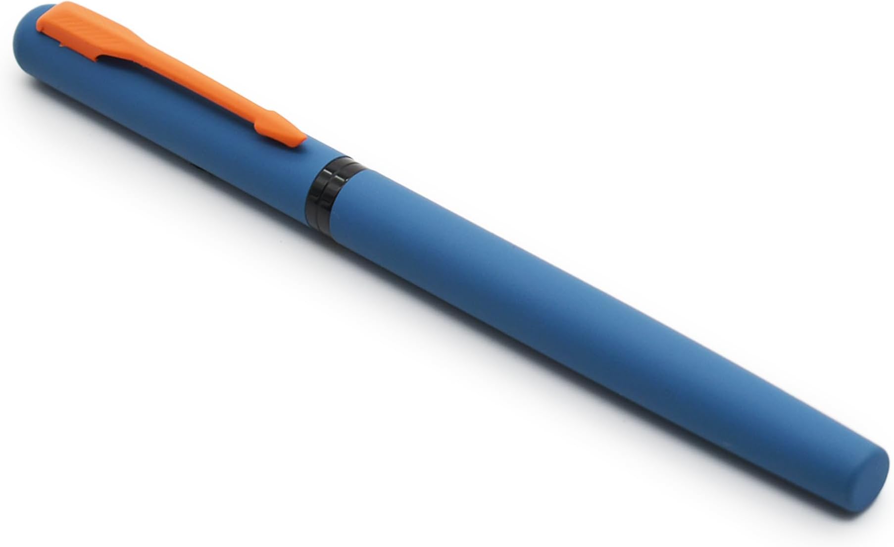 BUZZ COOL Fountain Ink Pen With Ink Converter Pump | Blue Body, Orange ...