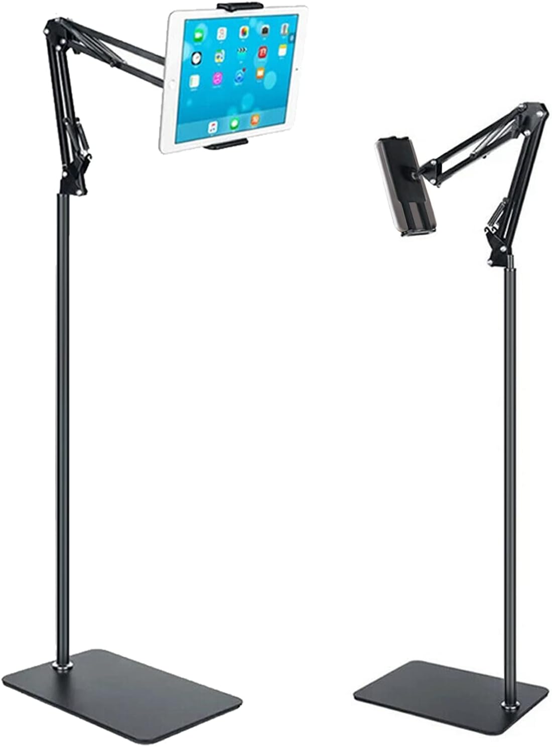 Tablet Floor Stand, Overhead Bed Phone Stand Angle Height Adjustable ...