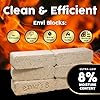 Amazon.com: Firewood Central Envi 8 Hardwood Fuel Blocks (6-Pack) – 100 ...