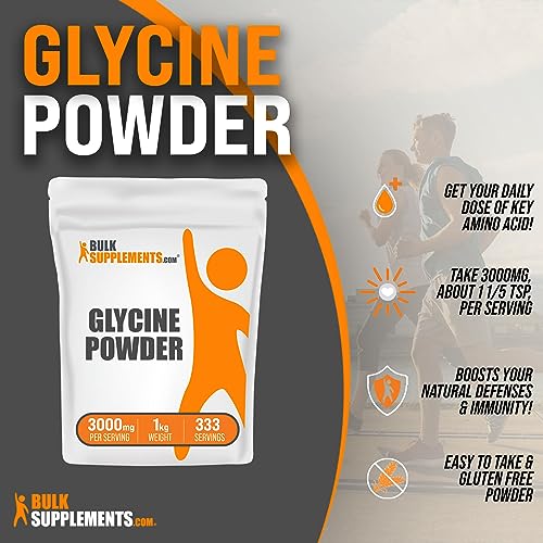 Snapklik.com : BULKSUPPLEMENTSCOM Glycine Powder - L-Glycine Powder ...
