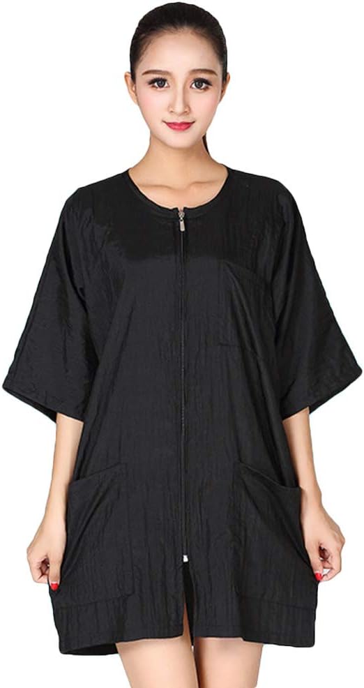 Amazon.com: Lurrose Salon Smocks for Clients Short Sleeve Barbers ...