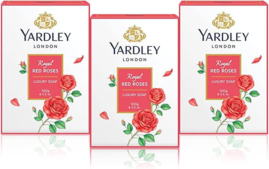 Amazon.com : Yardley Soap, Red Roses, 100g (Pack of 3) : Beauty ...