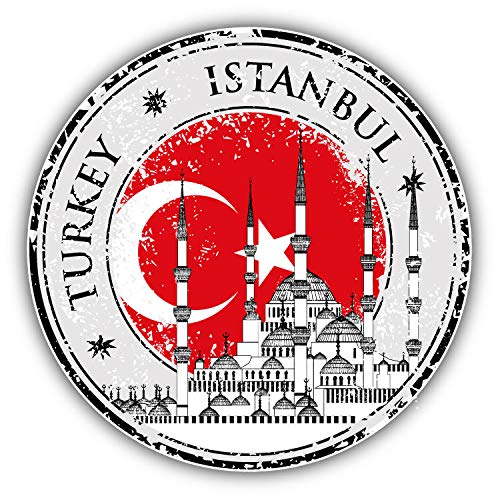 Amazon.com - Istanbul City Turkey Grunge Travel Stamp Window Truck Car ...