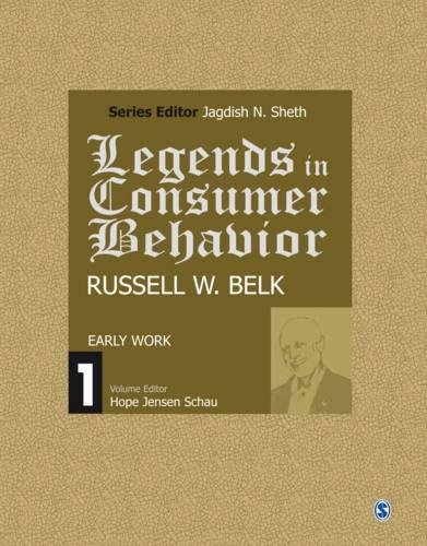 Legends in Consumer Behavior: Russell W. Belk: 1 : Buy Online at Best ...