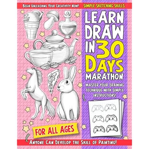 Snapklik.com : Simple Sketching Skills: Learn Draw In 30 Days Marathon: Step-By-Step Guide