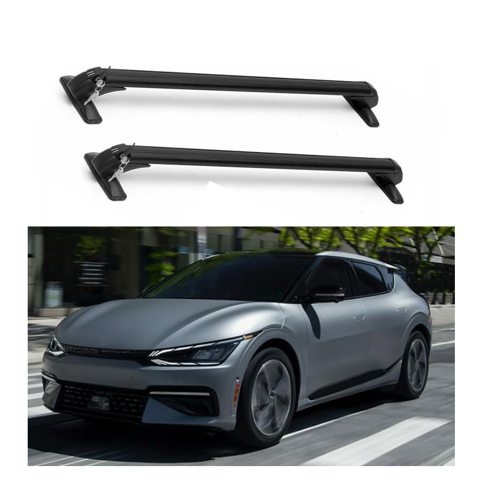 Amazon.com: Longyeauto Cross Bars Aluminum Compatible with Kia EV6 2022-2024 for Car Roof Rack ...