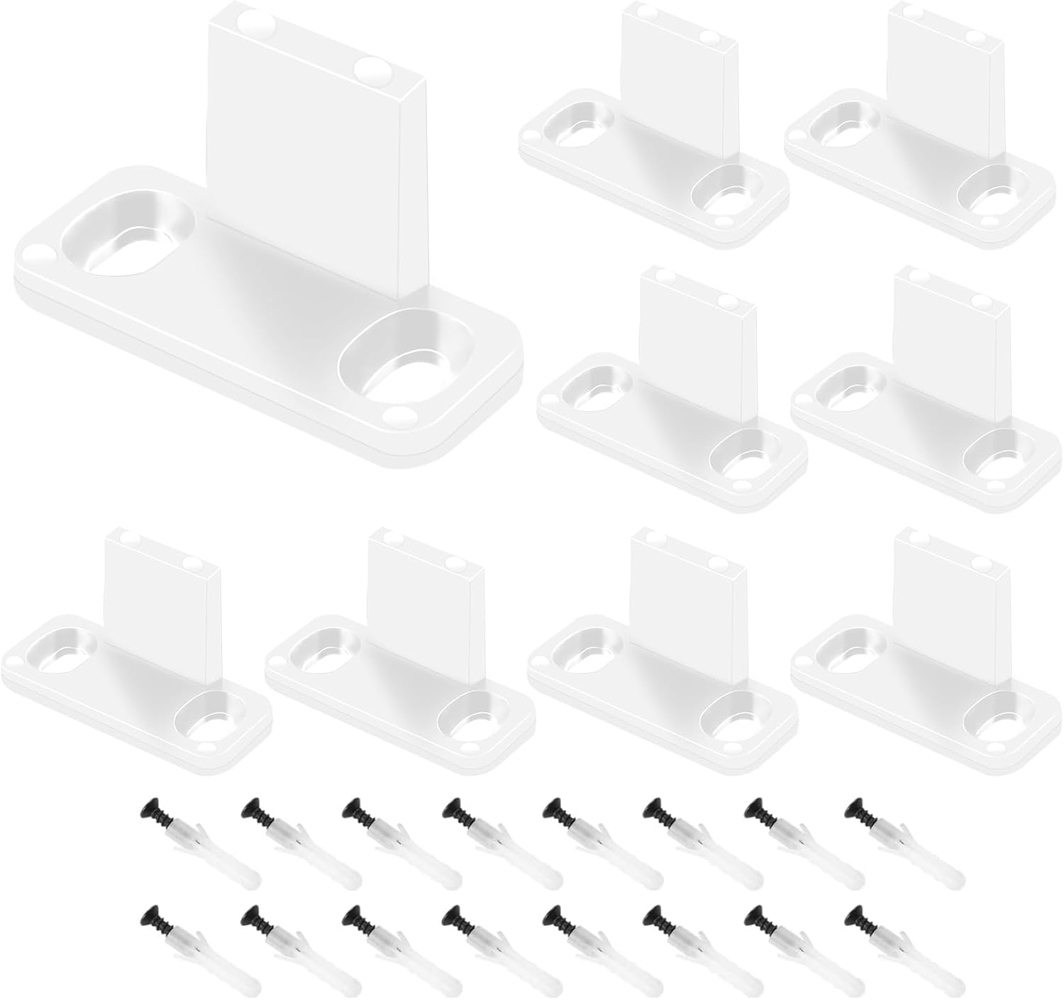 Amazon.com: 8 Pcs Sliding Closet Door Floor Guide White Sliding Barn ...