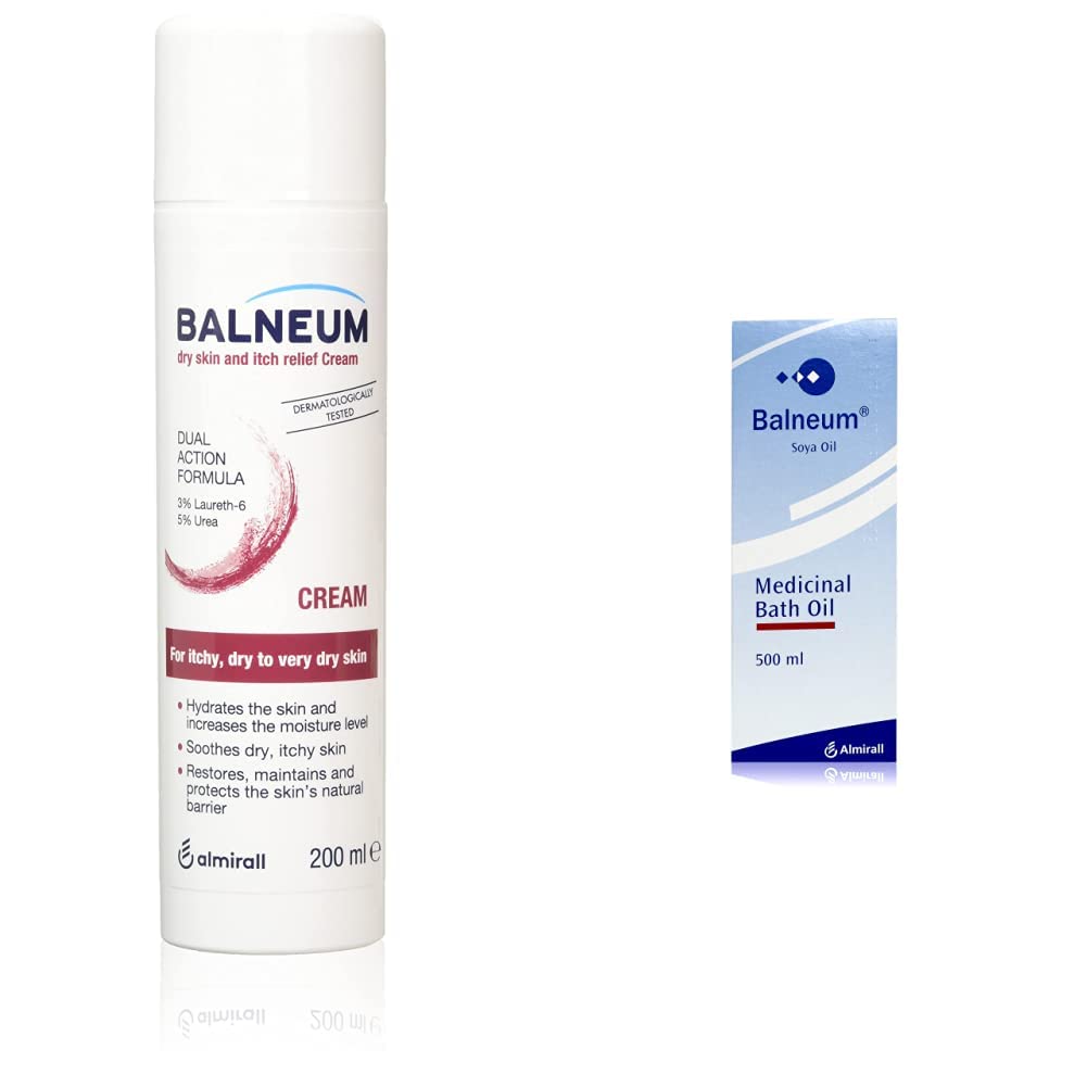 Buy Balneum Dry Skin and Itch Cream, 200 ml & Medicinal Bath Oil 041 ...