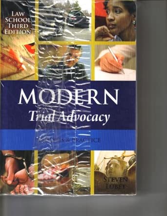 Amazon.com: Modern Trial Advocacy: 9781601561411: Steven Lubet: Books