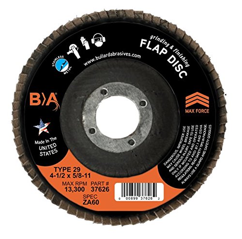 Bullard 37626 MaxForce Performance, ZA60, T29 Flap Disc, 4 1/2 x 5/8-11 ...