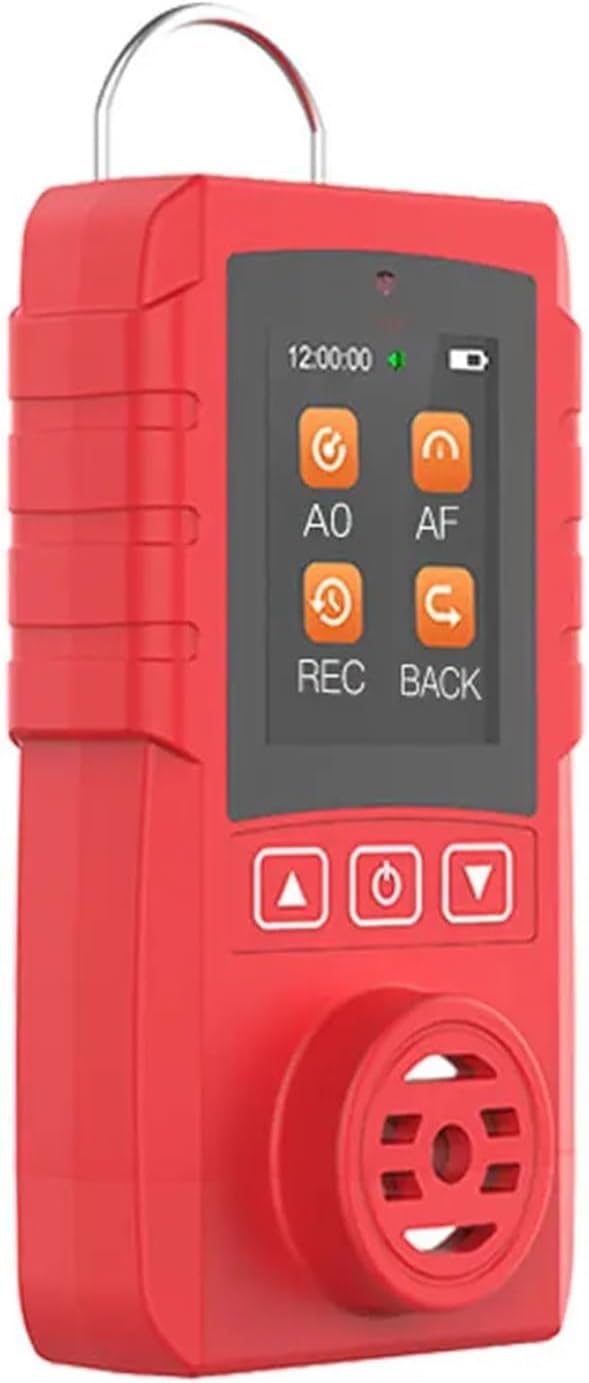 YQVEOT Gasleckdetektor, 1 Gas Tragbare Industrie H2/CO/H2S/O2 Gas ...