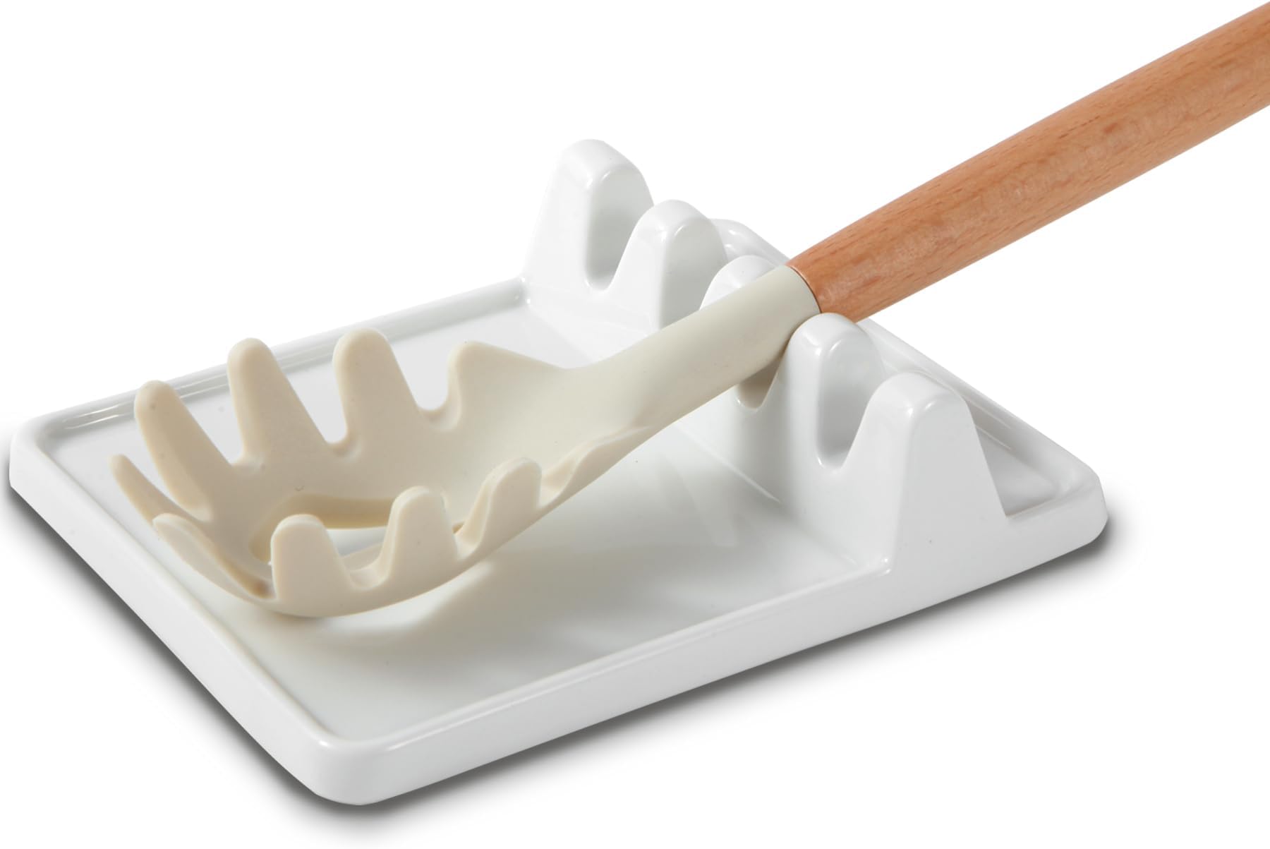 Amazon.com: 1 Pack Spoon Rest with Drip Pad for Multiple Utensils & Lid ...