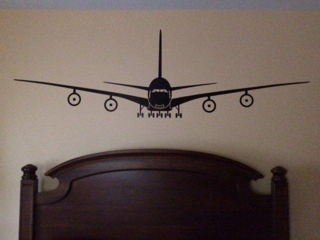 Amazon.com: Jumbo Jet Airplane Vinyl Wall Decal : Tools & Home Improvement