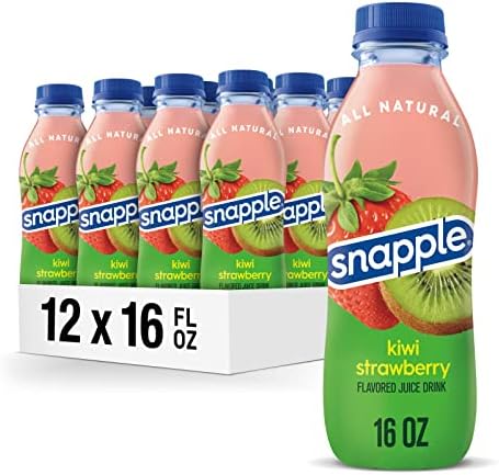Amazon.com : Snapple Kiwi Strawberry Juice Drink, 16 Fl Oz Recycled ...
